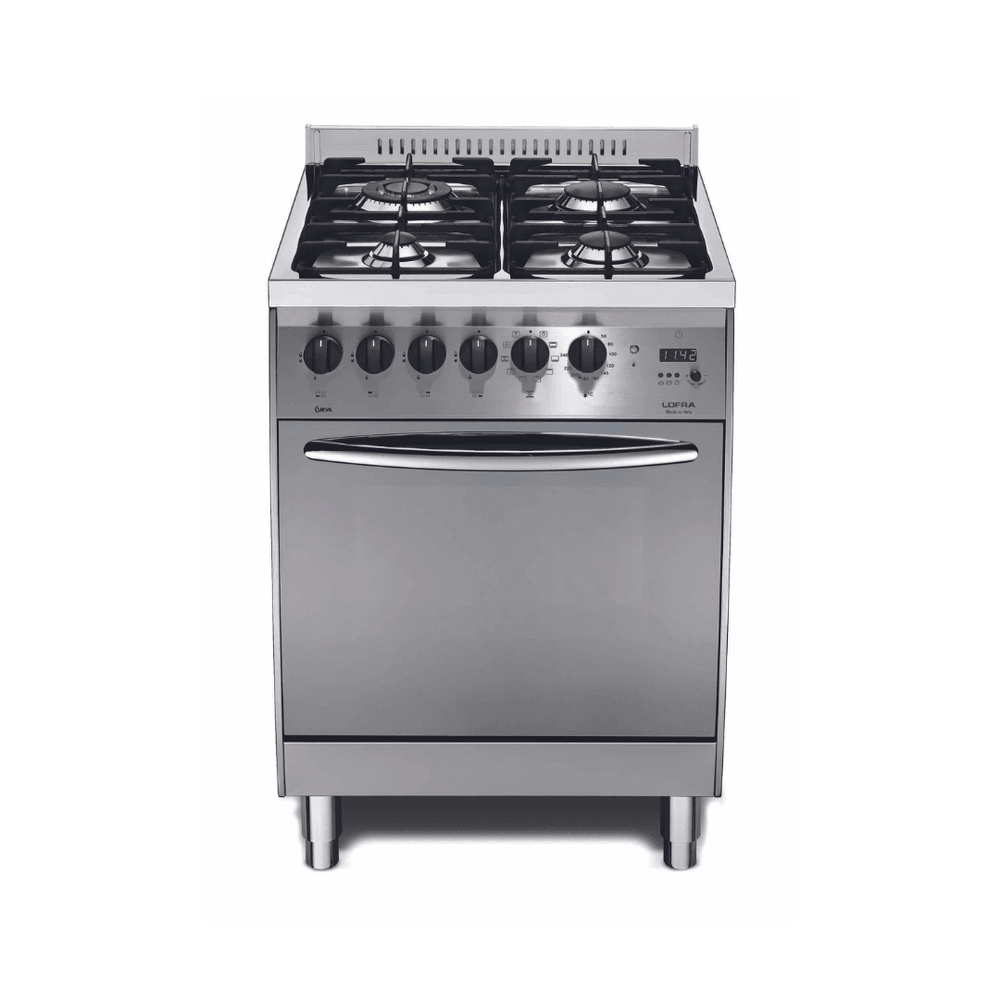 Curva 60 cm Stainless Steel Dual Fuel Range Cooker | Lofra Cookers UK