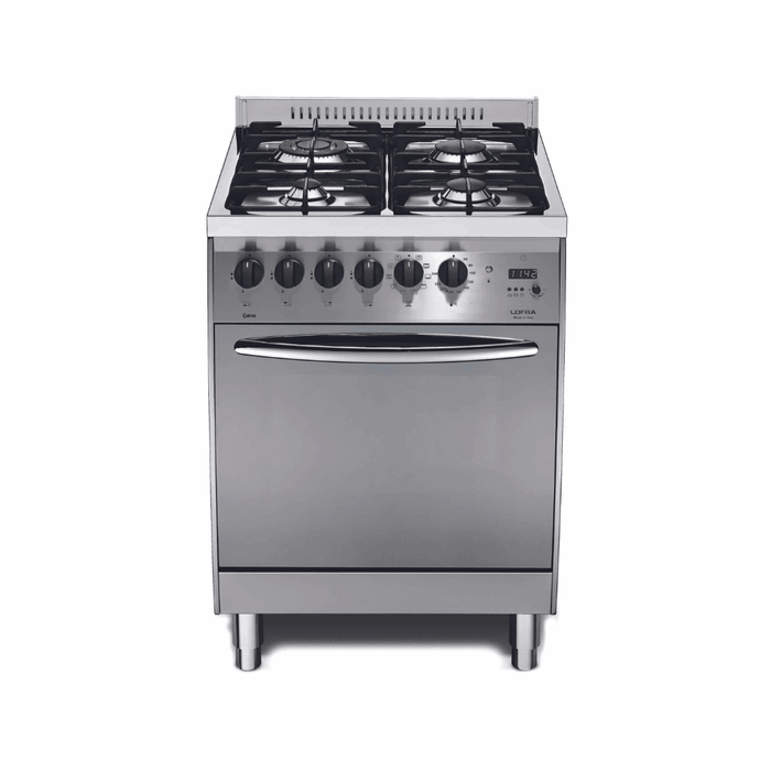 Curva 60 cm Stainless Steel Dual Fuel Range Cooker | Lofra Cookers UK