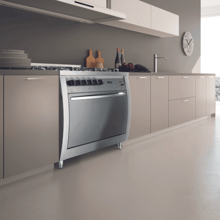 Curva 60 cm Stainless Steel Dual Fuel Range Cooker | Lofra Cookers UK