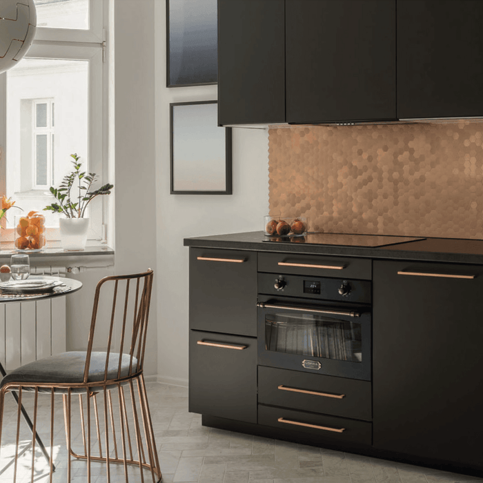 Dolcevita Combi Microwave - Black Matt - Brass - Special Offer