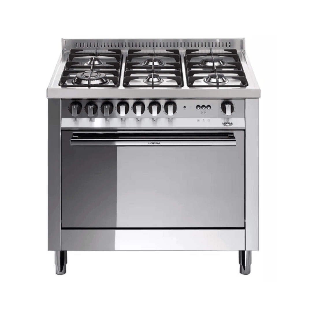 Maxima 90 cm Stainless Steel Dual Fuel Range Cooker | Lofra Cookers UK