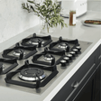 Professional Stainless Steel Hob 90 cm - Plutone - Stainless Steel